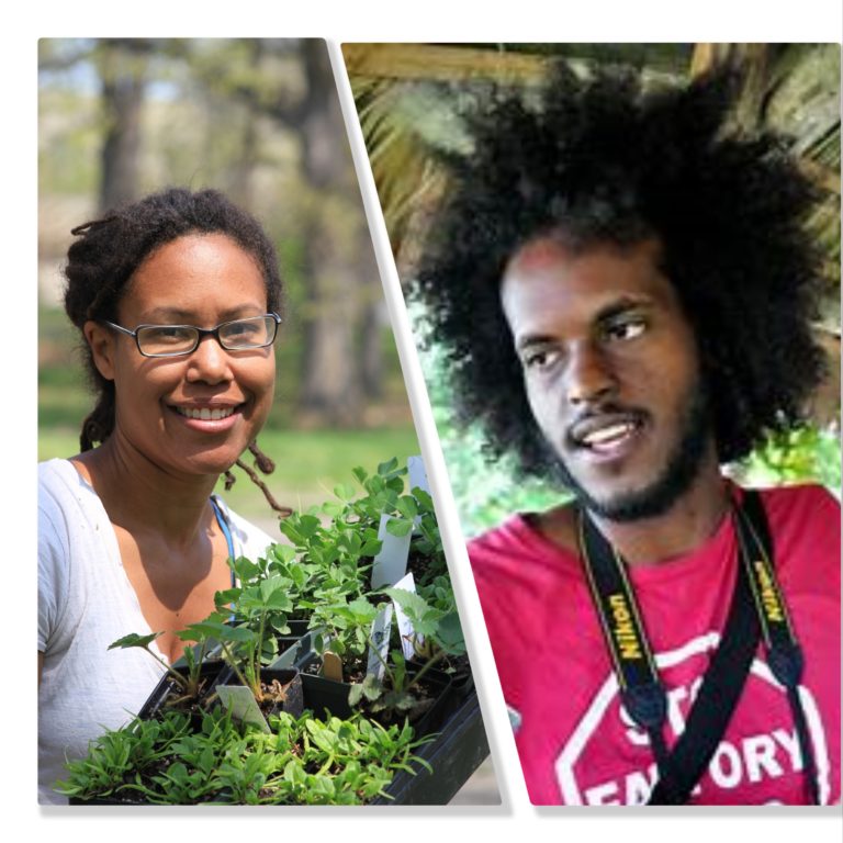 Gail Taylor, of Three Part Harmony Farm, and Blain Snipstal, of Earth ...