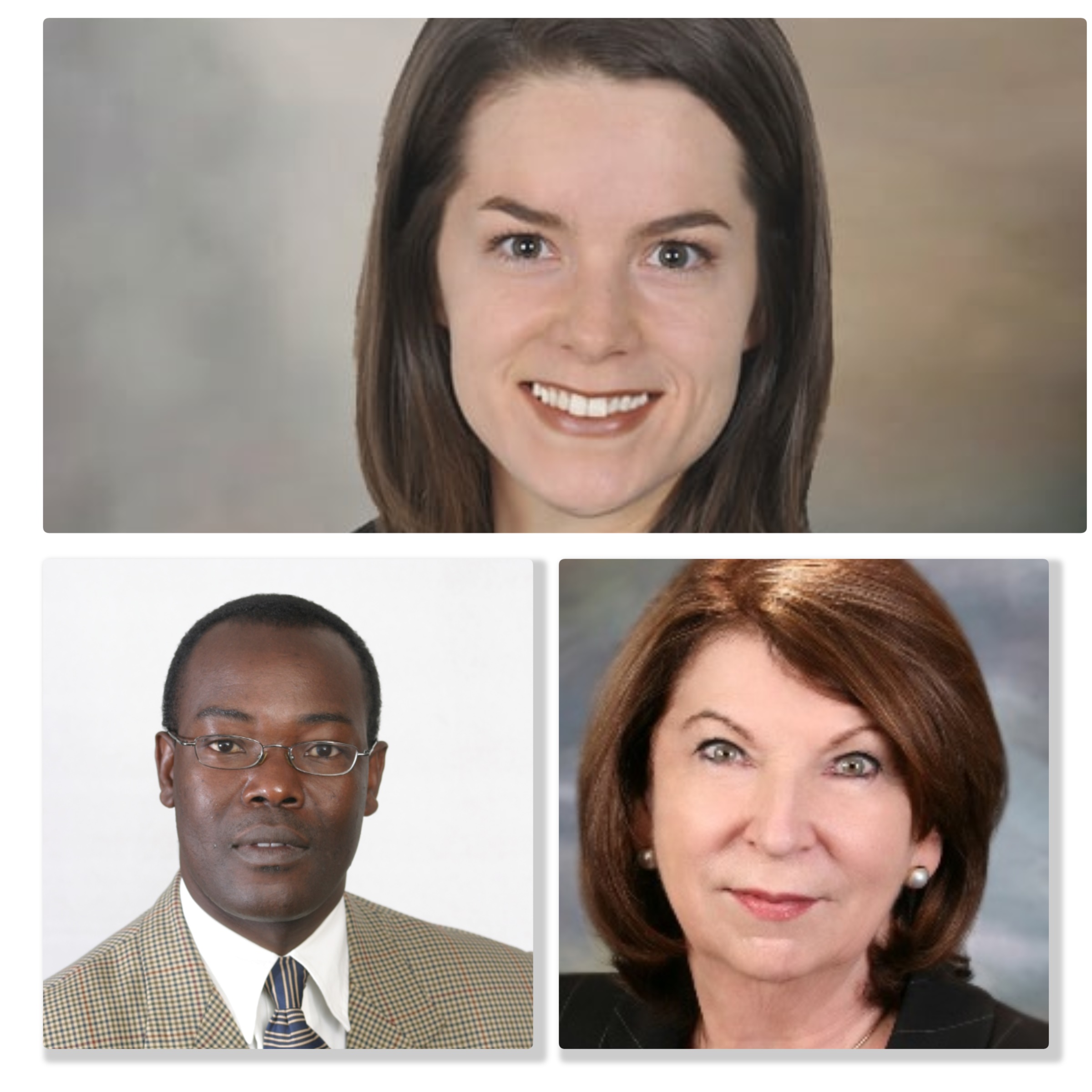 Dr. Judith Hermanson, Isaac Nyamongo and Leah M. Lucas discuss the ...