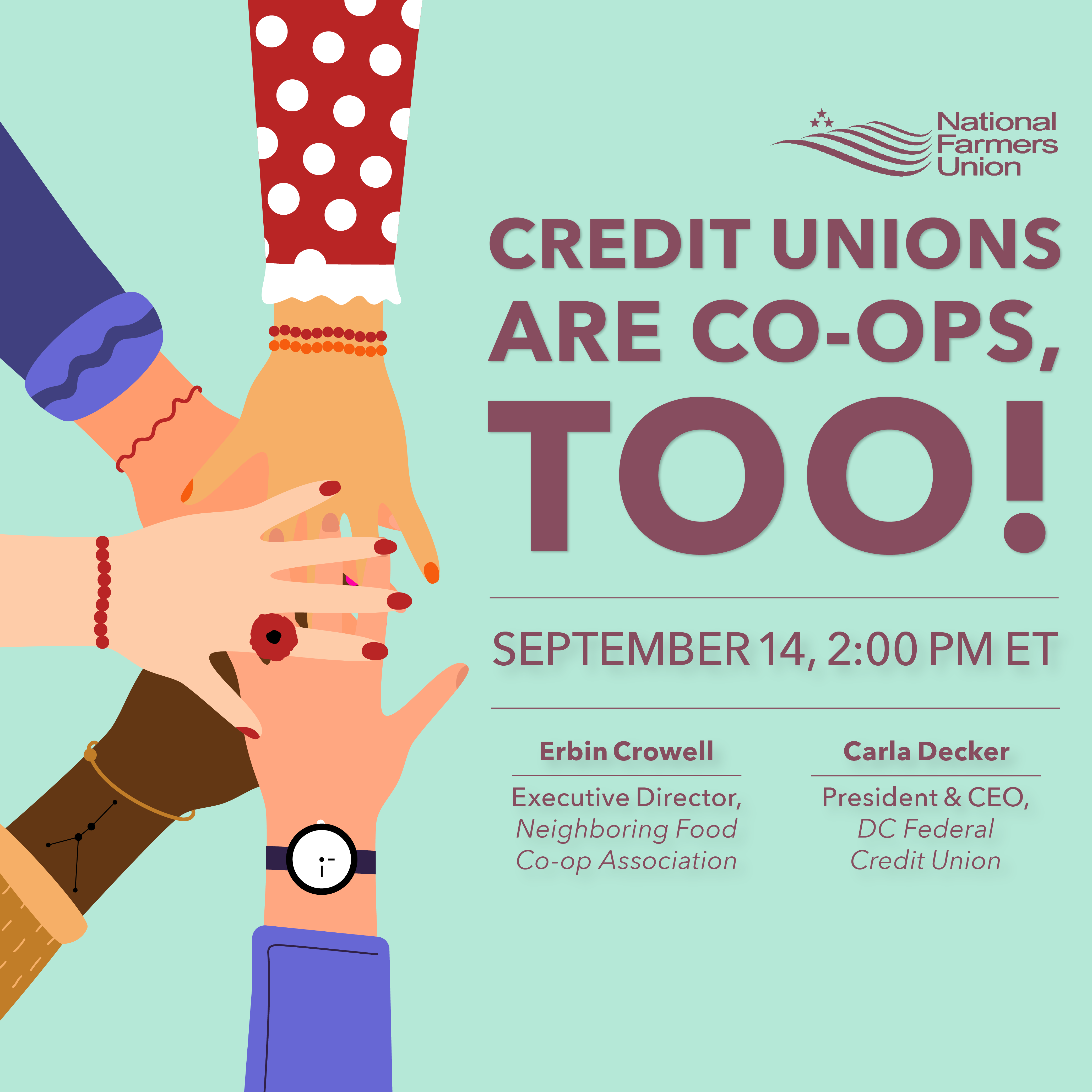 Credit unions are co-ops too! Join Erbin Crowell and Carla Decker for a ...