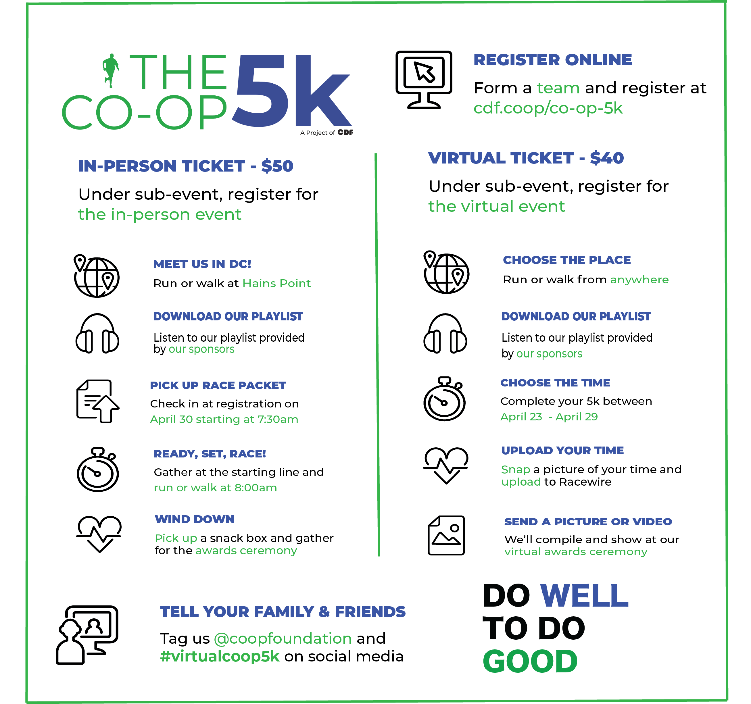 Register for the Co-op 5k by April 4 to be guaranteed a race t-shirt in ...