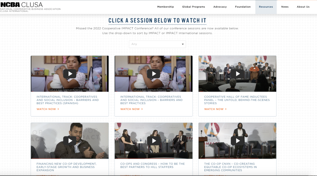 2022 Cooperative IMPACT Conference video archives now available - NCBA ...