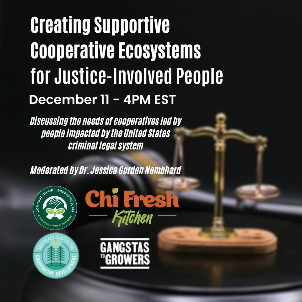 Webinar: Creating supportive co-op ecosystems for justice-involved ...