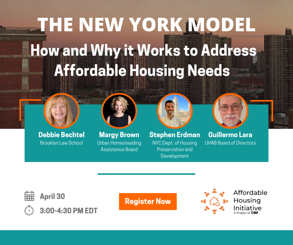New webinar: Join CDF’s Affordable Housing Initiative for a deep dive ...